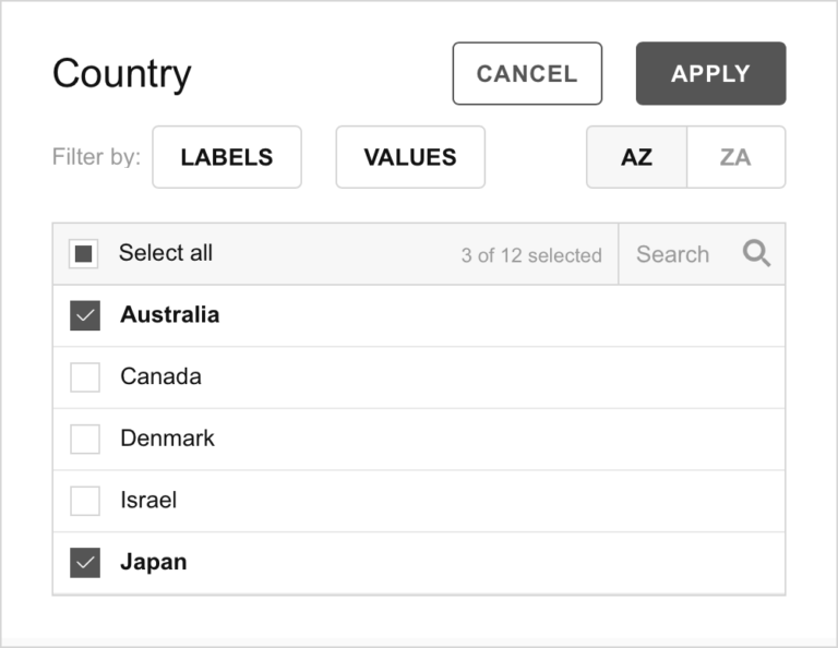 Customize Search in Flexmonster Pivot Tables & Charts