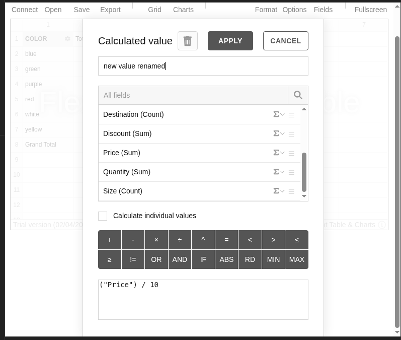 Calculated Value Formula displaying uniqueName instead of caption ...